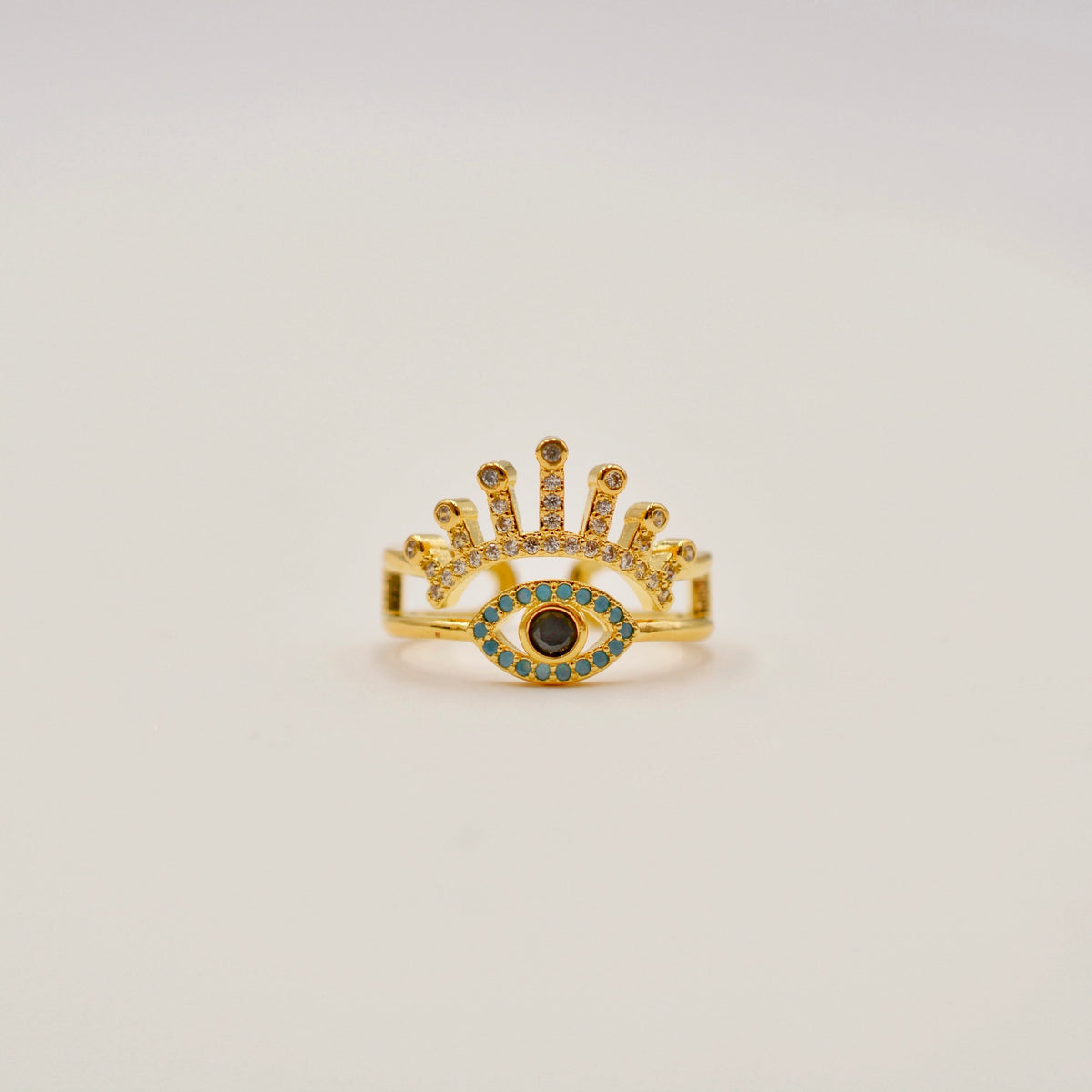 Regal Gaze Evil Eye Ring | ASCEND