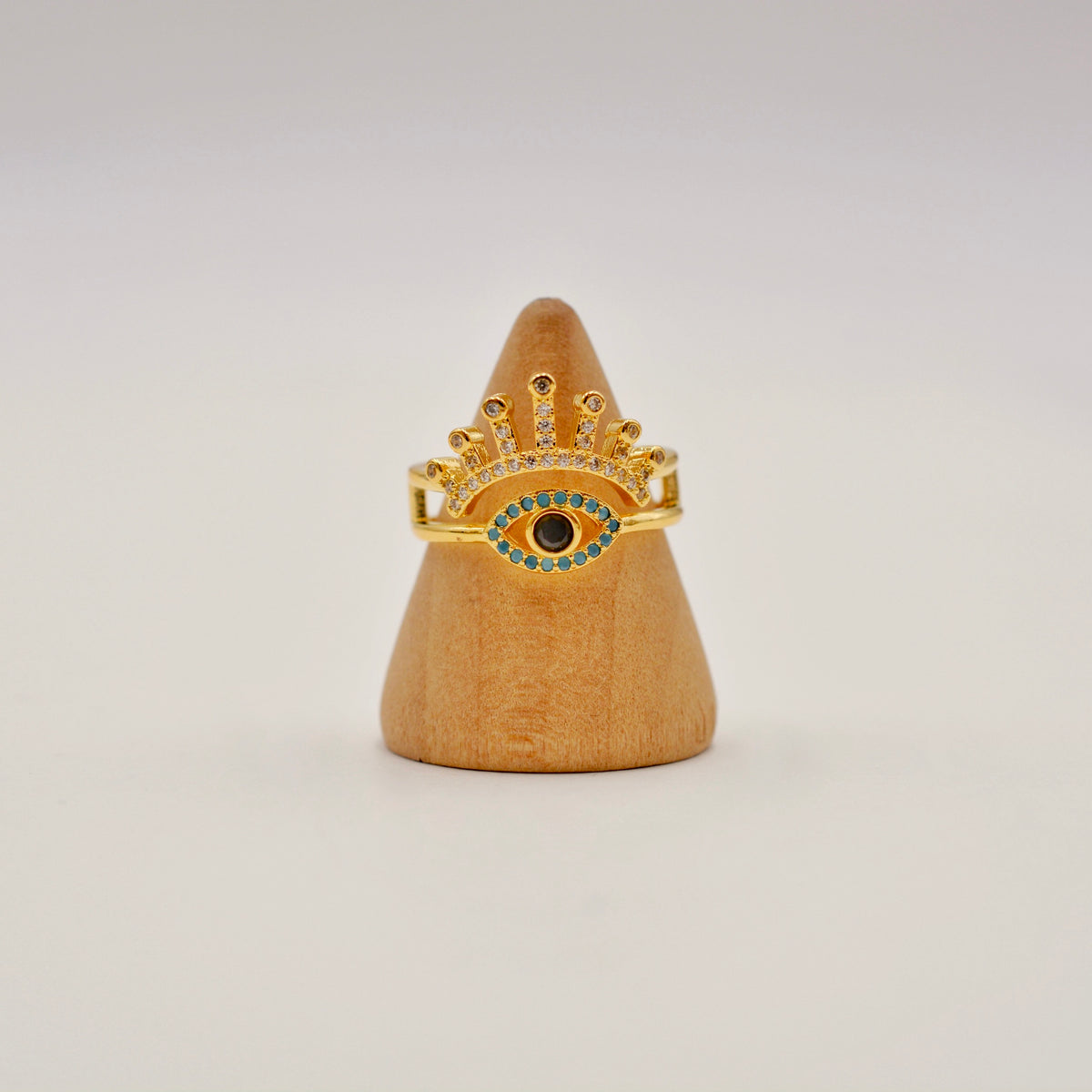 Regal Gaze Evil Eye Ring | ASCEND
