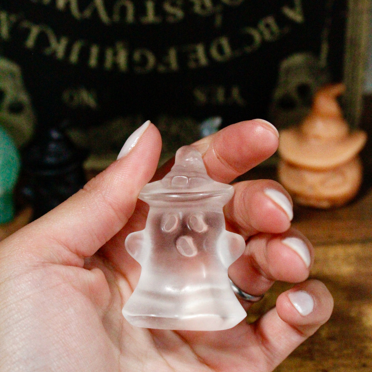 Small Crystal Ghost with Witch Hat | ASCEND