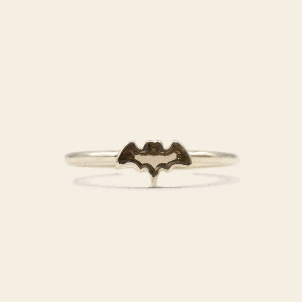 bat ring silver