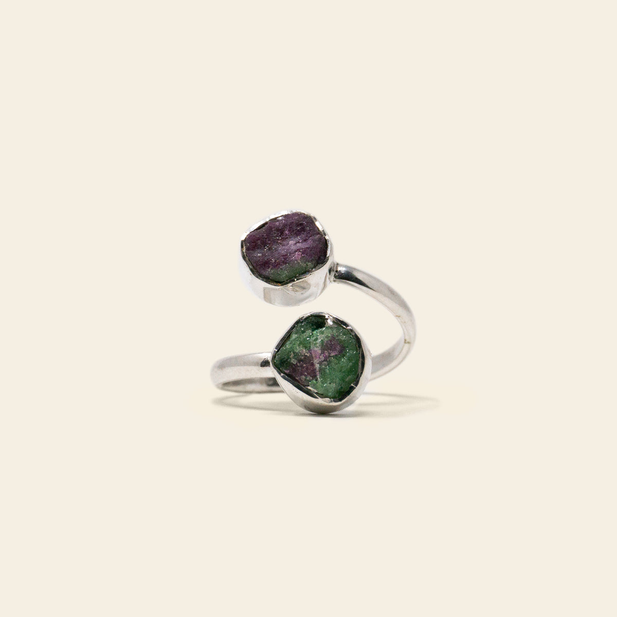 Ruby in Zoisite Bypass Ring | ASCEND