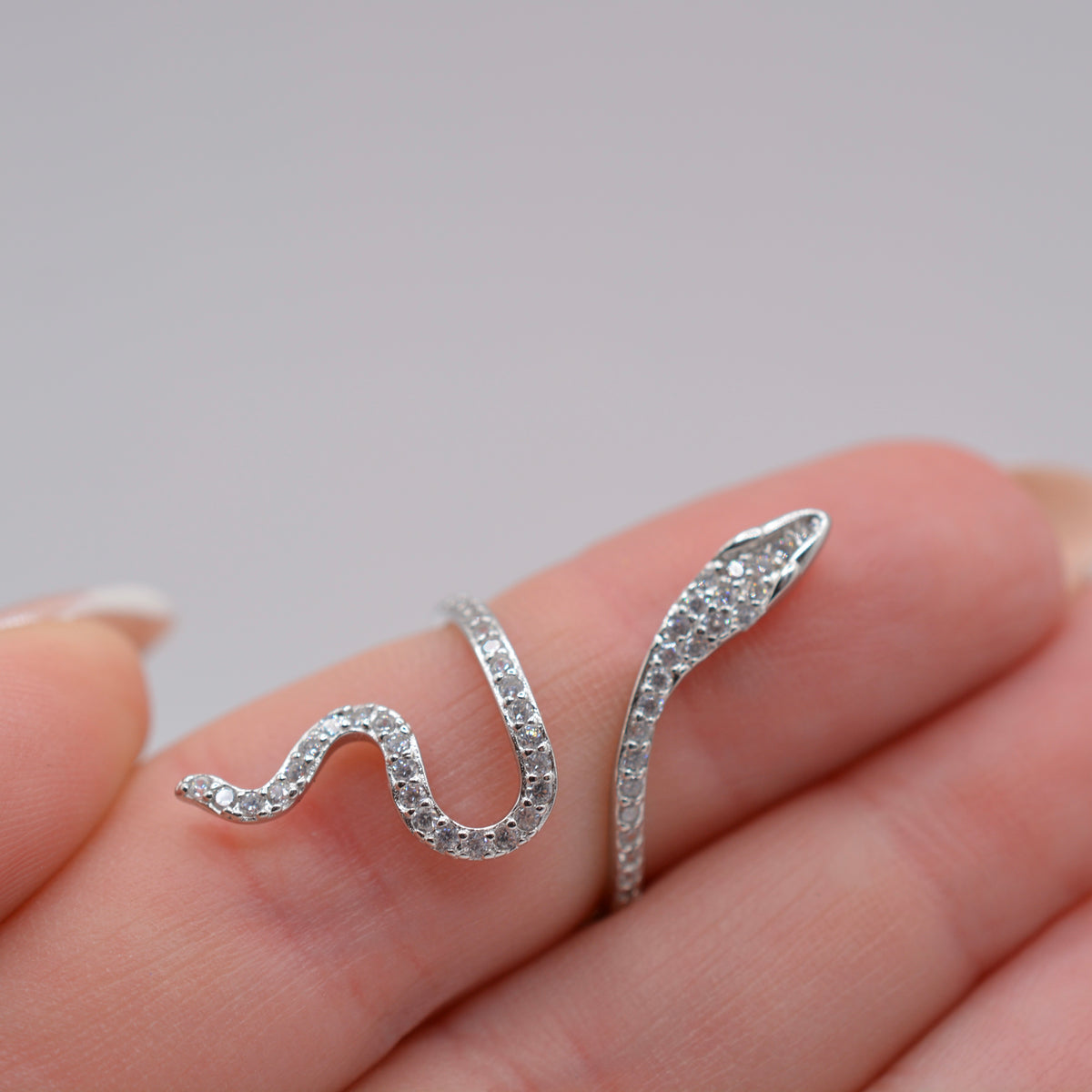 Elongated Wrap Around Snake Ring | ASCEND