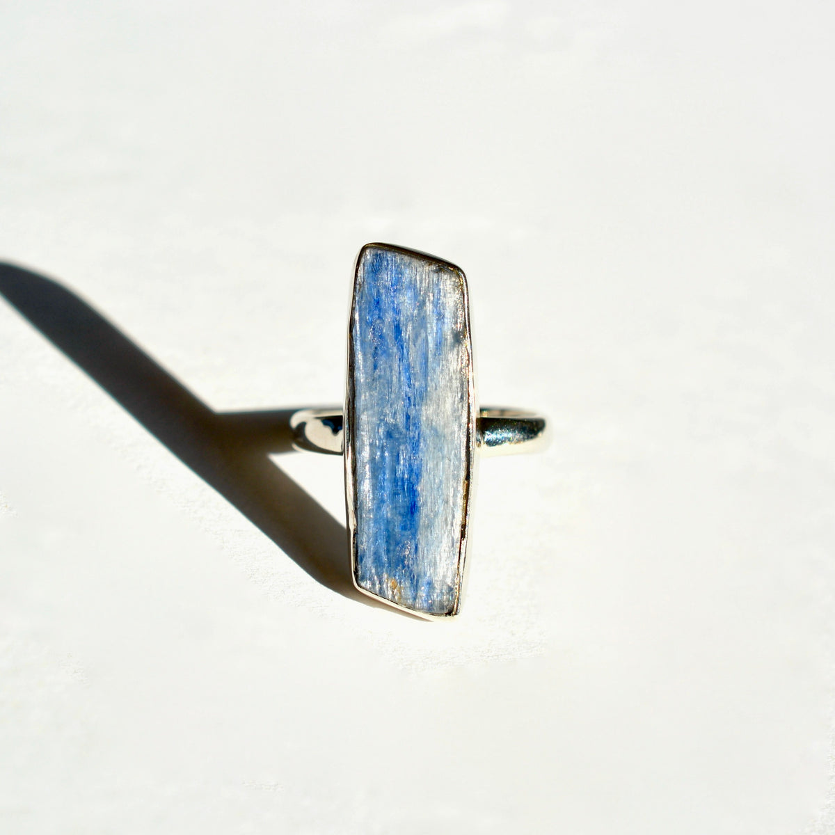 Large Bezel Set Kyanite Ring | ASCEND