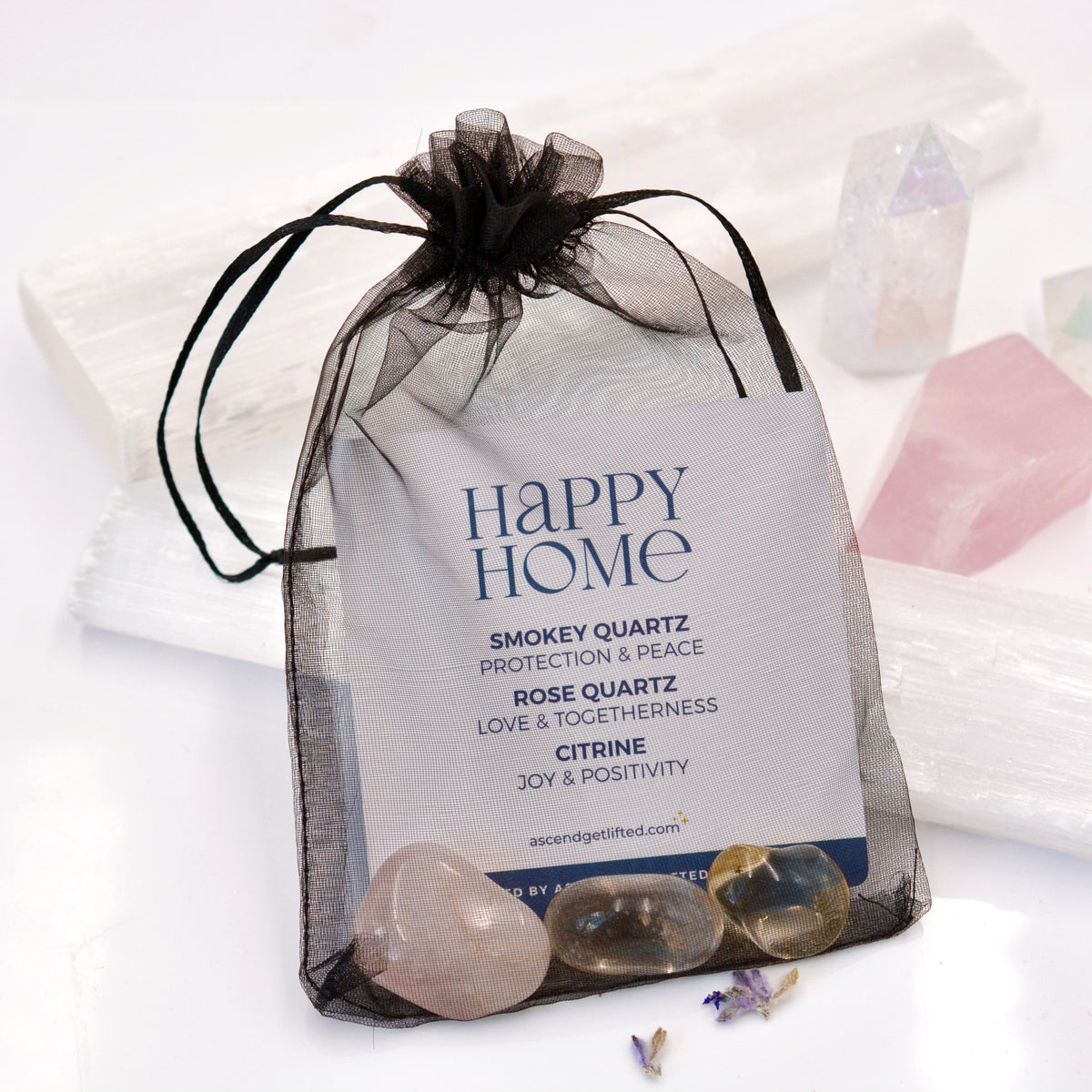 Intention Crystals Set - Happy Home | Ascend Crystals Salem