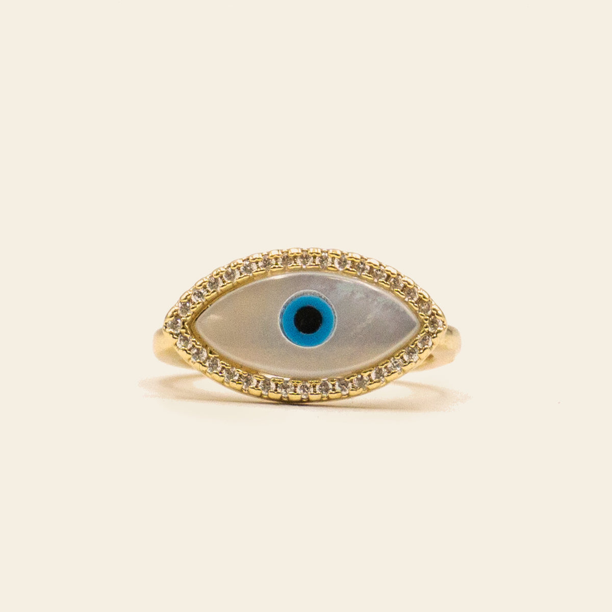 Twinkle Eyes Ring - Gold | ASCEND
